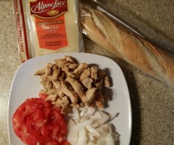 Chicken and Cheese Crostini: Alpine Lace® Swiss Cheese