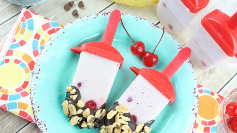Banana Split Ice Pops
