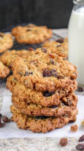 Peanut Butter Raisin Bran Cookies