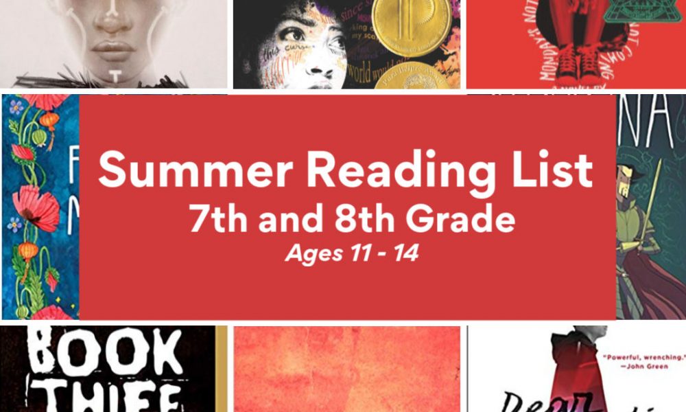 Summer Reading List for 7th and 8th Grade